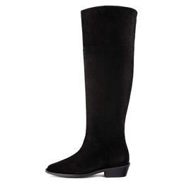 loft37 Leder-Stiefel in Schwarz - 61% | Gr&ouml;&szlig;e 38 | Damen-stiefel