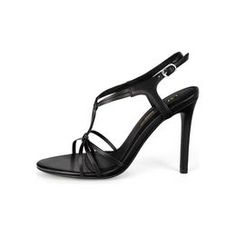 loft37 Leder-Sandaletten in Schwarz - 54% | Gr&ouml;&szlig;e 40 | Damen-sandalen