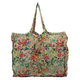 Madre Selva Shopper "Green Garden" in Gr&uuml;n/ Rosa - (B)50 x (H)40 x (T)7 cm - 35% | Herrentaschen