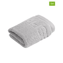 Esprit 6er-Set: Waschlappen ''Modern Solid'' in Grau - 54% | Gr&ouml;&szlig;e 30x30 cm | Badtextilien