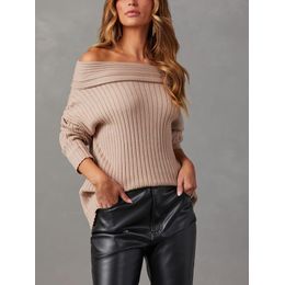 LA Angels Pullover in Beige - 68% | Gr&ouml;&szlig;e M | Damen-pullover-cardigans