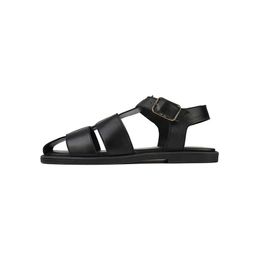loft37 Leder-Halbsandalen in Schwarz - 54% | Gr&ouml;&szlig;e 36 | Damen-sandalen