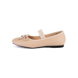 loft37 Leder-Spangenballerinas "Under Paris Sky" in Beige - 52% | Gr&ouml;&szlig;e 40 | Damen-ballerinas