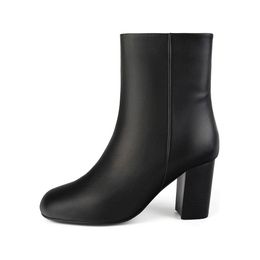 loft37 Leder-Stiefeletten in Schwarz - 62% | Gr&ouml;&szlig;e 38 | Stiefeletten