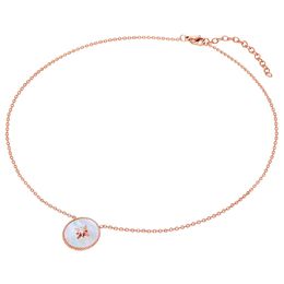Valero Pearls Kette Damen Gr&ouml;&szlig;e One Size hellblau / rosegold / transparent