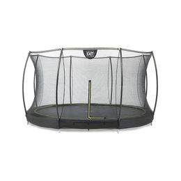 EXIT Trampolin "Silhouette Ground" in Schwarz - &Oslash; 427 cm - ab 3 Jahren - 21% | Gartenspielzeug