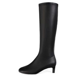 loft37 Leder-Stiefel in Schwarz - 58% | Gr&ouml;&szlig;e 37 | Damen-stiefel
