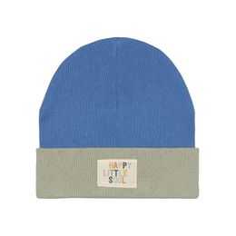 L&auml;ssig L&auml;ssig Beanie in Blau/ Khaki - 14% | Gr&ouml;&szlig;e 52-56 cm | Baby-muetzen