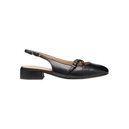 Geox Leder-Sling-Ballerinas "Dhyalma" in Schwarz - 52% | Gr&ouml;&szlig;e 37 | Damen-ballerinas