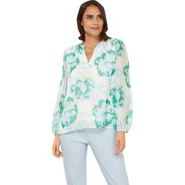 Heine Bluse in Creme/ Hellblau - 63% | Gr&ouml;&szlig;e 38 | Damen-blusen