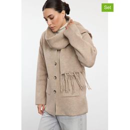 Trendyol 2tlg. Set in Beige - 56% | Gr&ouml;&szlig;e M | Damen-pullover-cardigans