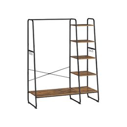 Songmics Standgarderobe in Schwarz/ Braun - (B)120 x (H)160 x (T)45 cm - 29% | Garderoben