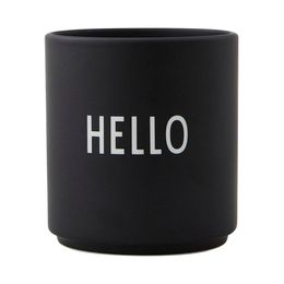 Design Letters Becher "Hello" in Schwarz - 250 ml - 50% | Gedeckter-tisch
