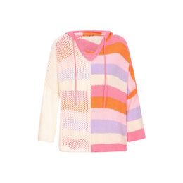 Kianna Pullover 'Young Fashion' Damen Gr&ouml;&szlig;e L beige / lila / orange / pink