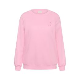 Kaffe Curve Sweatshirt 'KCmalody' Damen Gr&ouml;&szlig;e M rosa / wei&szlig;