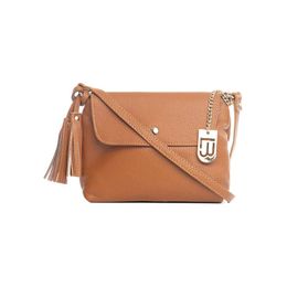 Lucca Baldi Leder-Umh&auml;ngetasche "Bagni" in Hellbraun - (B)25 x (H)17 x (T)7 cm - 76% | Damen-taschen