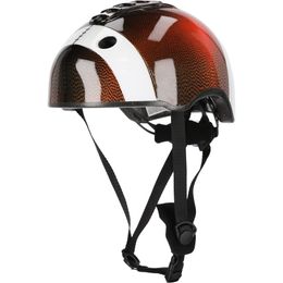 Crazy Safety Helm 'Football' Herren Gr&ouml;&szlig;e 55/56 braun / wei&szlig;