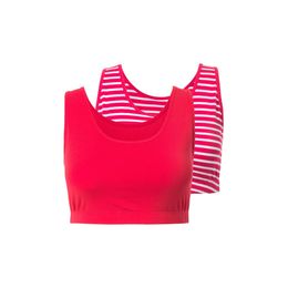Ulla Popken BH Damen Gr&ouml;&szlig;e 110/115 fuchsia / wei&szlig;