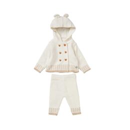 Rock A Bye Baby Boutique Set 'B&auml;r' Gr&ouml;&szlig;e 80 beige / wei&szlig;
