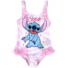 Disney Lilo & Stitch Badeanzug 'Disney Stitch Badeanzug' M&auml;dchen Gr&ouml;&szlig;e 110/116 rosa