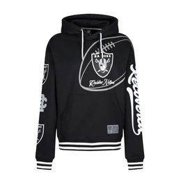 Recovered Kapuzenpullover 'NFL Raiders Nation' Damen Gr&ouml;&szlig;e M schwarz