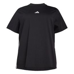 adidas Sportswear Sportshirt 'Essentials' Damen Gr&ouml;&szlig;e XXXL schwarz / wei&szlig;