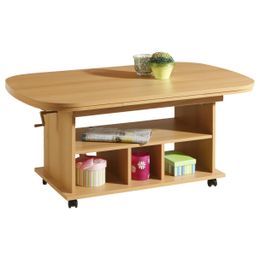 Couchtisch Babsi ca. 107-157x67 cm Buchefarben