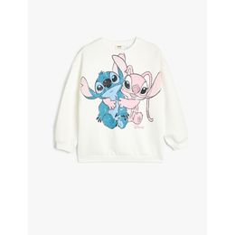 KOTON Sweatshirt M&auml;dchen Gr&ouml;&szlig;e 134/140 ecru / azur / rosa / schwarz