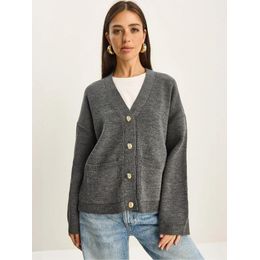 Bianco Lucci Strickjacke Damen Gr&ouml;&szlig;e S/L anthrazit