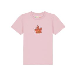 Watabout.kids T-Shirt 'Herbst' Jungen Gr&ouml;&szlig;e 104 dunkelorange / rosa / schwarz