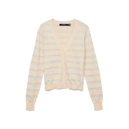 V&eacute;ro Moda Vero Moda Knit Cardigan 'VMHAPPYSHINE' female Beige size S