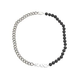 Karl Kani Herren Halsreif &raquo; KK Retro Kani Lavapearl Necklace&laquo;