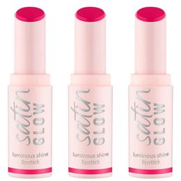 Essence Damen Lippenstift &raquo;satin GLOW luminous shine lipstick&laquo;