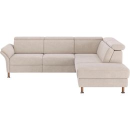 Home Affaire &raquo;Calypso L-Form&laquo; mit Relaxfunktion motorisch im Sofa 2,5- Sitzer beige 100% Polyester