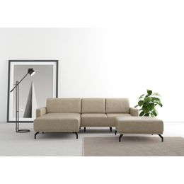 Sit & More sit&more Ecksofa &raquo;Bailando L-Form&laquo; wahlweise mit Kopfteilverstellung und Vorziehsitz, motorisch beige