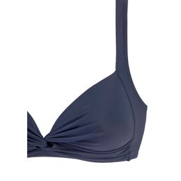 Lascana Damen Lascana Triangel-Bikini in Bralette-Form blau 34, Cup C