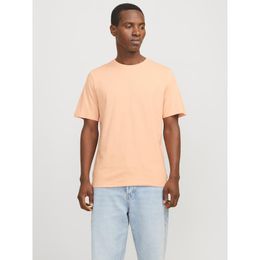 Jack & Jones Jack & Jones Herren Rundhalsshirt &raquo;JJEORGANIC BASIC TEE SS O-NECK NOOS&laquo; Baumwolle, regular fit orange S