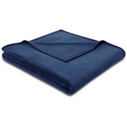 Biederlack Wohndecke &raquo;Cotton Sense&laquo; aus 100% Baumwolle blau Baumwolle