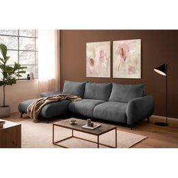 OTTO home Ecksofa &raquo;KELLIE, L-Form, 315 cm, verstellbare Armlehne, Metallf&uuml;&szlig;e,&laquo; wahlweise Recamiere links o. rechts, Chenille-Stoff, hoher Sitzkomfort