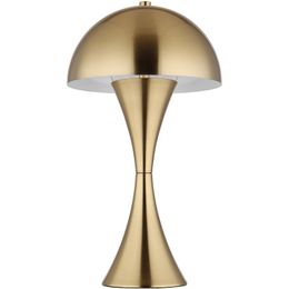 Globo LIGHTING Tischleuchte &raquo;DIMA&laquo; E27 1 Stk. Design Tischlampe, Wohnzimmer, Schlafzimmer, Messingfarbe gold