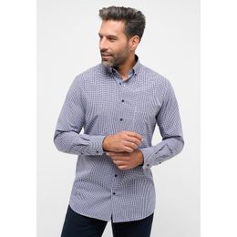 Eterna Herren Langarmhemd &raquo;MODERN FIT&laquo; NON IRON (b&uuml;gelfrei) blau 48, verl&auml;ngerte &Auml;rmell&auml;ngen