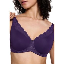 Triumph Minimizer-BH &raquo;Amourette&laquo; verkleinert die Brust optisch, Spitze lila 75, Cup G Minimizer-BH