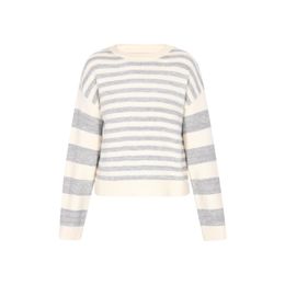MIMO Pullover Damen Gr&ouml;&szlig;e L creme / graumeliert