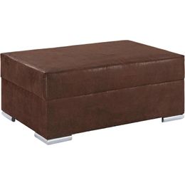 Collection AB Hocker &raquo;John&laquo; Frei im Raum stellbar, wahlweise mit Federkern braun Luxus-Microfaser 2 (100% Polyester);Microfaser PRIMABELLE (100% 
