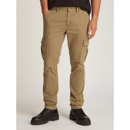 Tommy Jeans Herren Cargohose &raquo;TJM AUSTIN CARGO&laquo; mit Logostickerei braun 36, L&auml;nge 32