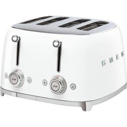 Smeg Toaster &raquo;TSF03WHEU&laquo; 4 kurze Schlitze 3000 W wei&szlig; Toaster