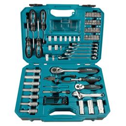 Makita Werkzeugset &raquo;&raquo;E-08458&laquo;&laquo; 87-tlg., inkl. Aufbewahrungskoffer blau Werkzeugset