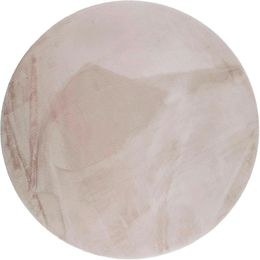 OTTO home Fellteppich &raquo;Rabbit, Kunstfell, Kaninchenfell-Haptik, Microfaser,&laquo; rund 42 mm H&ouml;he besonders hoch und flauschig, Wohnzimmer, Schlafzimmer, 