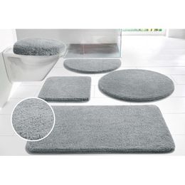 OTTO home Badematte &raquo;Merida, Badvorleger, Badezimmer Teppich&laquo; H&ouml;he 32 mm rutschhemmend beschichtet fu&szlig;bodenheizungsgeeignet schnell trocknend 