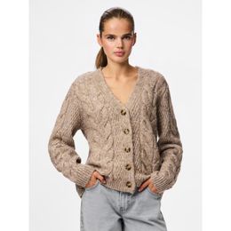 Pieces Damen Pieces Strickjacke &raquo;PCNINA LS V-NECK KNIT CARDIGAN NOOS BC&laquo; beige S